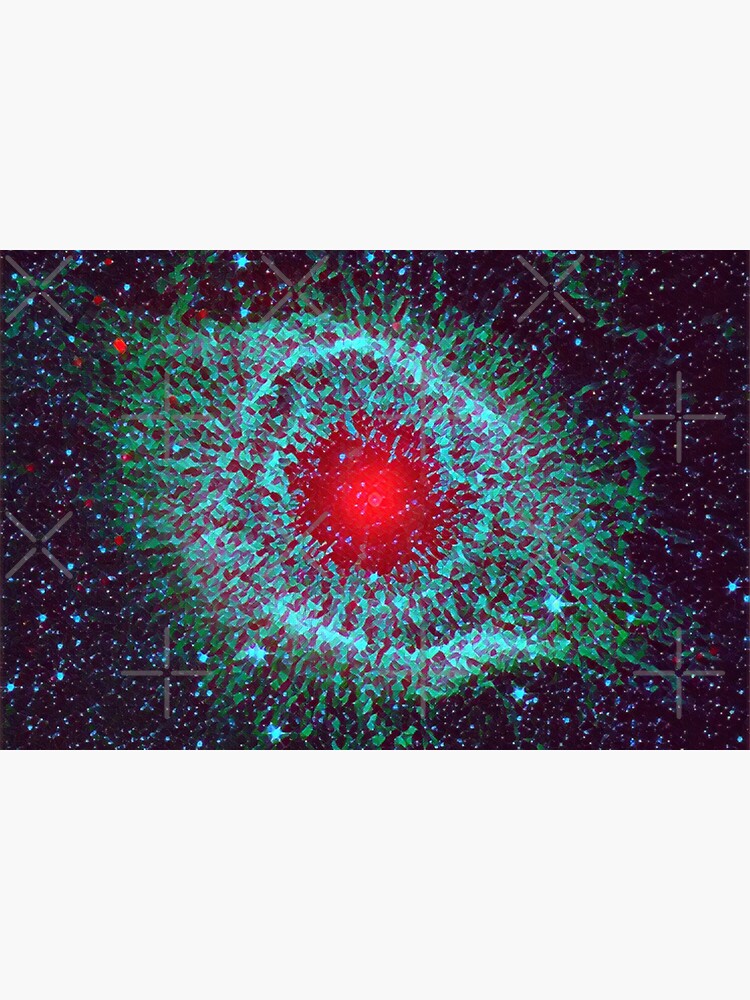 "Helix Nebula NGC 7293" Sticker for Sale by Inyeneart | Redbubble