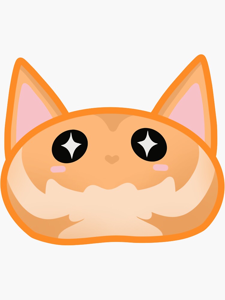 "Fox Mochi Sticker" Sticker for Sale by AtlasxCos | Redbubble