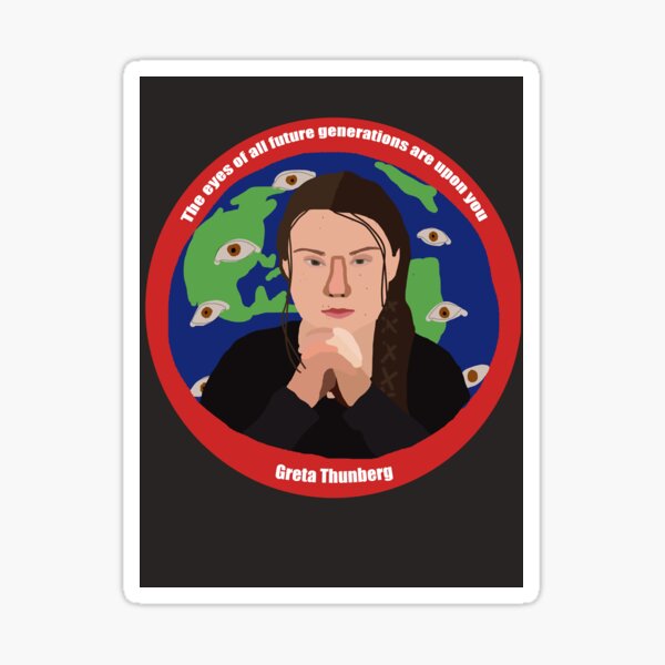 "Secret Greta Thunberg Gifts Movie Fan" Sticker for Sale by ...