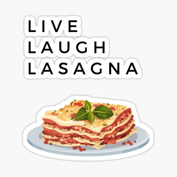 "Magnifique Lasagna" Sticker for Sale by KikaShop22 | Redbubble