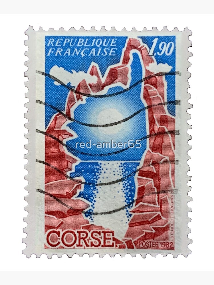 "Vintage Corse French Postage Stamp" Art Print for Sale by red-amber65 ...