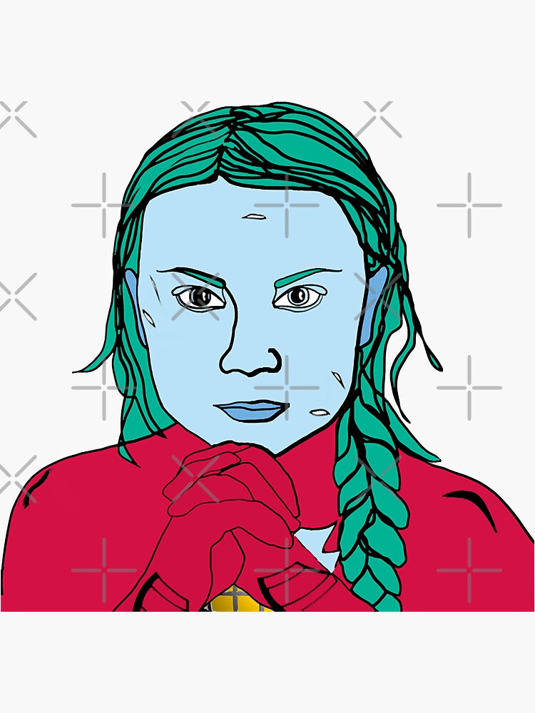 "Vintage Greta Thunberg Awesome For Movie Fans" Sticker for Sale by ...