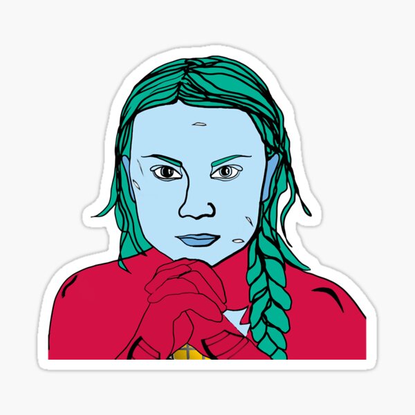 "Vintage Greta Thunberg Awesome For Movie Fans" Sticker for Sale by ...