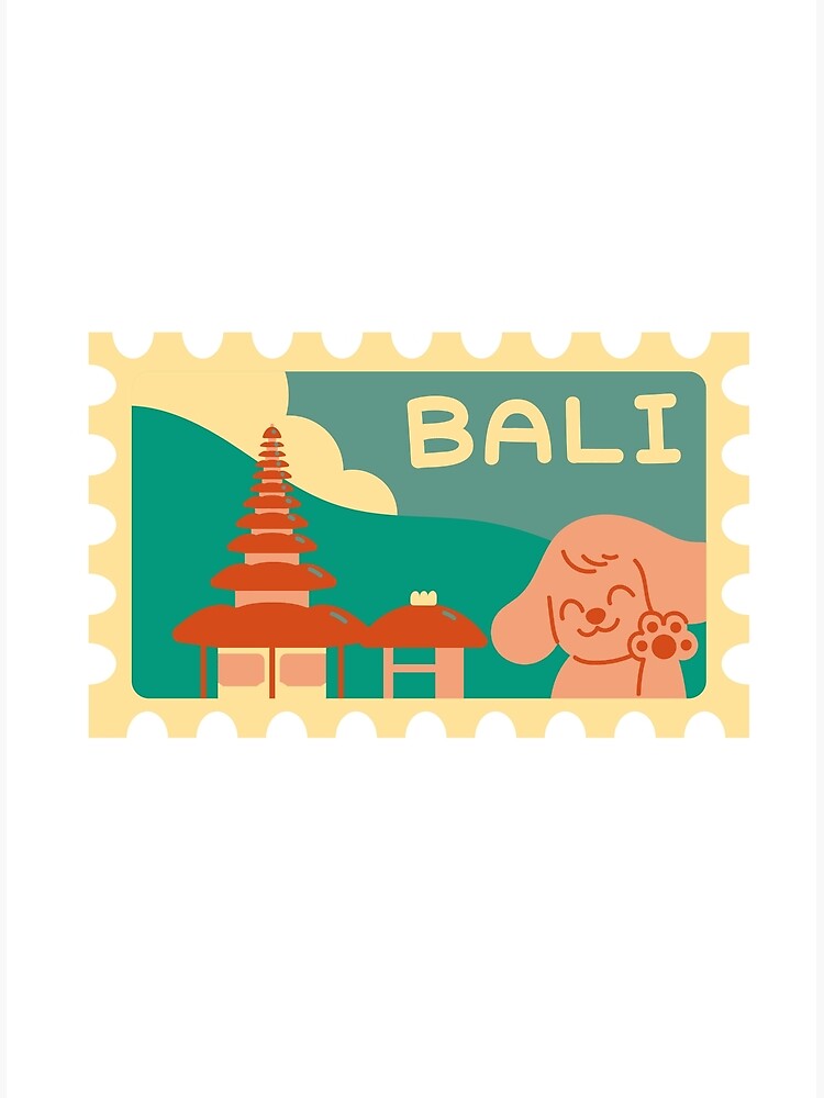 "Bali Stamp Vintage Classical T Shirt Design" Poster for Sale by ...
