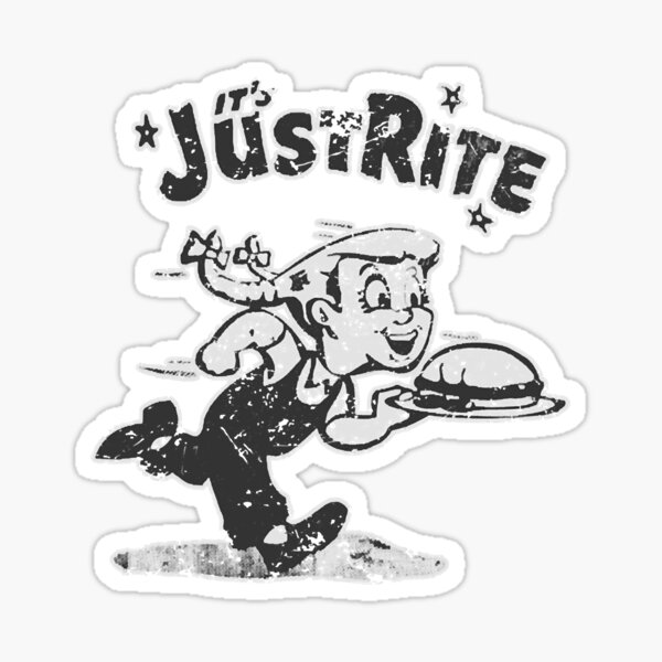 "Just Rite Restaurant [Vintage Distressed] " Sticker for Sale by ...