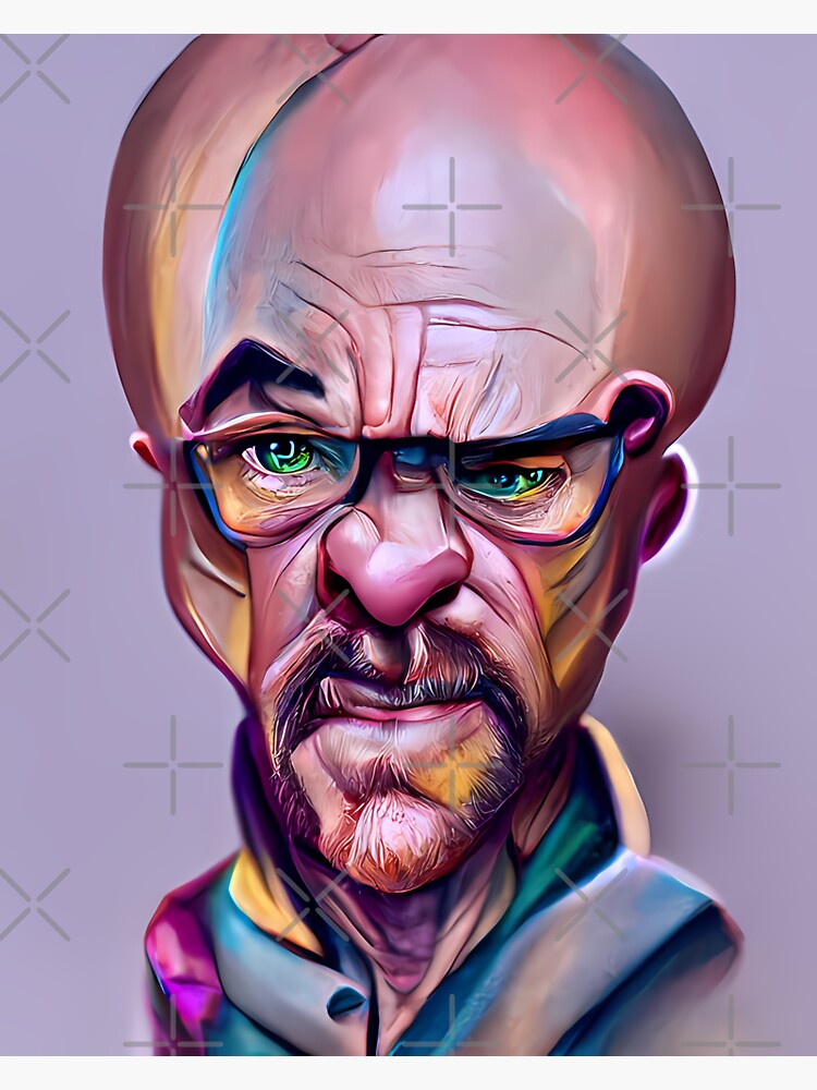 Pegatina «Retrato de Breakin Bad Walter White alias Heisenberg #3 ...