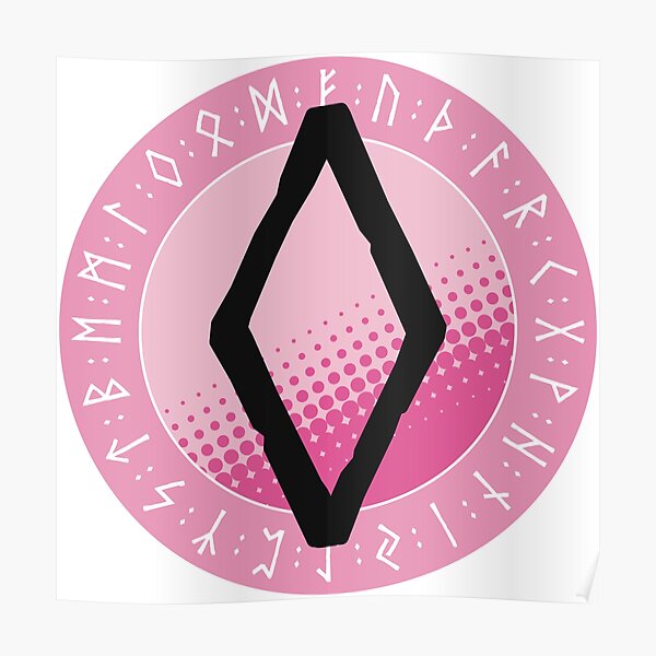 "Ingwaz (Fertility) - Viking Runes and Runic Symbols" Poster for Sale ...