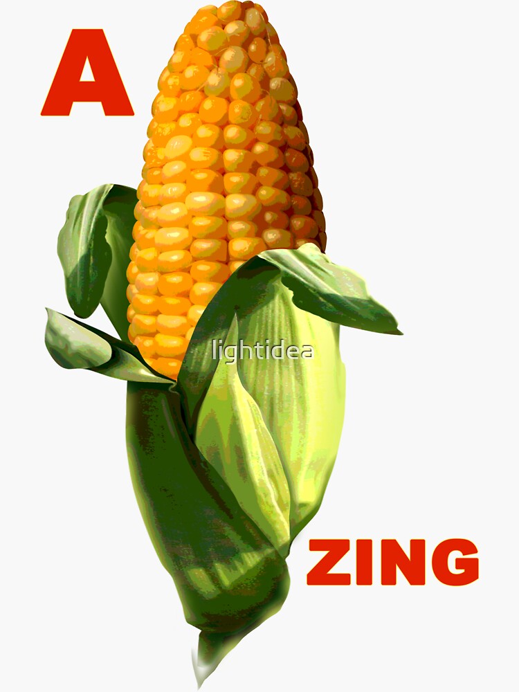 "A-maize-ing" Sticker by lightidea | Redbubble