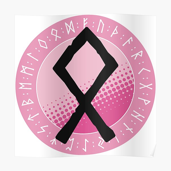 "Othala (Ancestry) - Viking Runes and Runic Symbols" Poster for Sale by ...