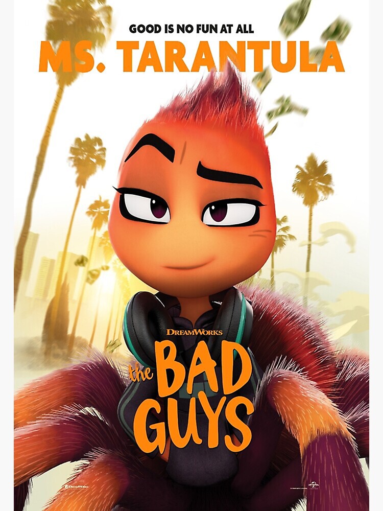 "Ms Tarantula Bad Guys" Sticker for Sale by georgialymer | Redbubble