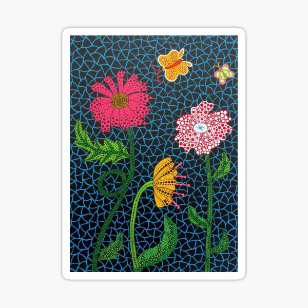 "Kusama art" Sticker for Sale by Vincentcy | Redbubble