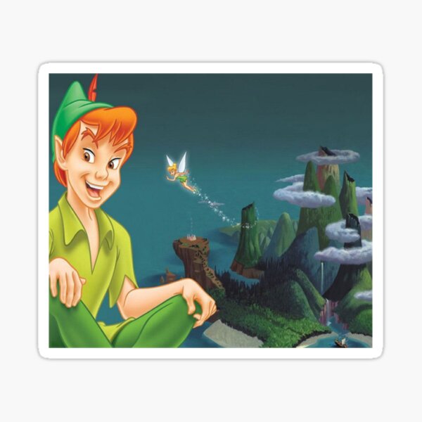 "Peter Pan Tinkerbell " Sticker for Sale by lilSweetlilWild | Redbubble