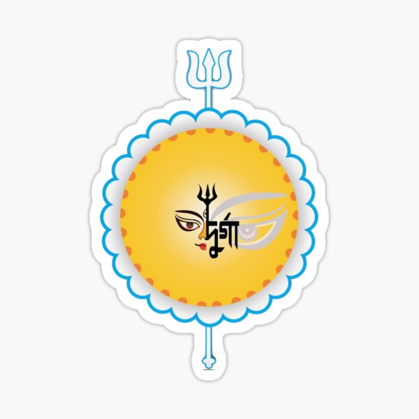"Navratri/ Dusshera/ Durga Puja - Dugga" Sticker for Sale by keshariya ...