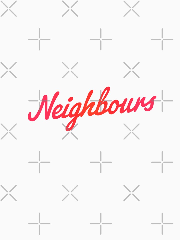 "Neighbours logo red" T-shirt for Sale by rnasser-art | Redbubble ...