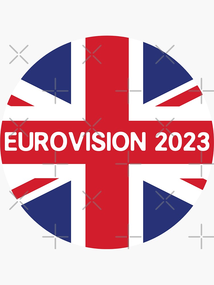 "Eurovision 2023 UK" Sticker for Sale by Jook | Redbubble