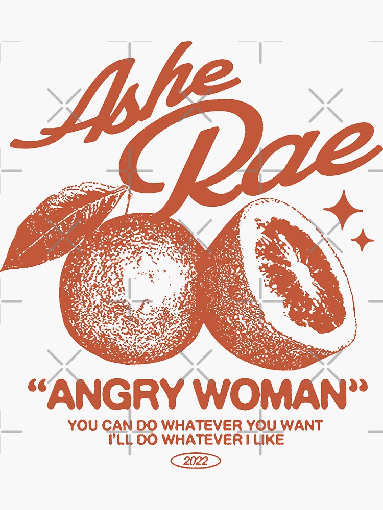 "Ashe Rae Angry Woman" Sticker for Sale by ImSebiSells | Redbubble