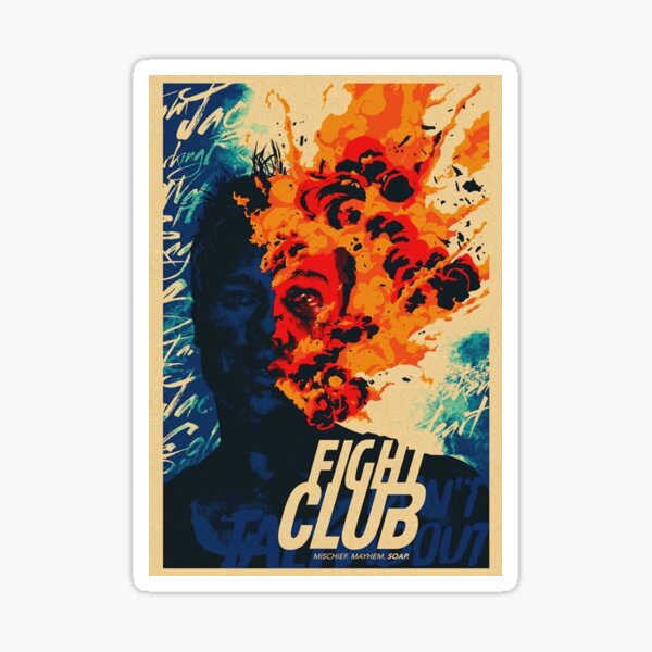 "Fight Club" Sticker for Sale by kalicii | Redbubble