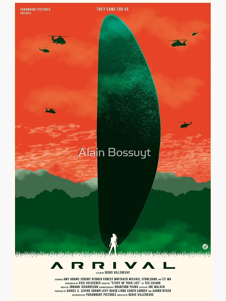 "ARRIVAL" Poster for Sale by AlainB68 | Redbubble
