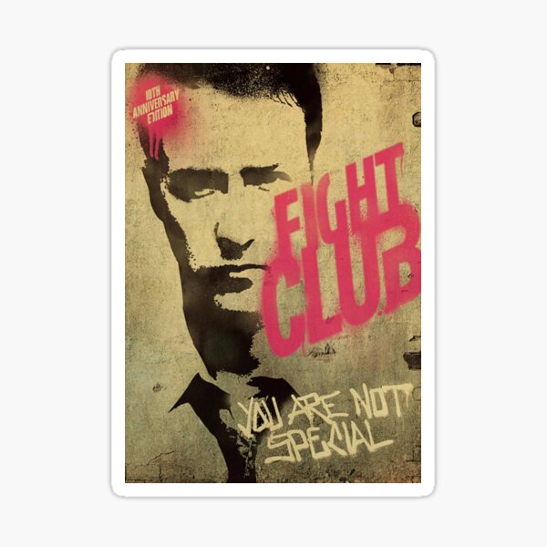 "Fight Club" Sticker for Sale by kalicii | Redbubble