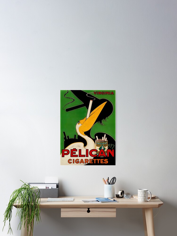 "Pelican Cigarettes Vintage Advertisement Poster" Poster for Sale by ...
