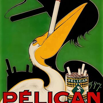 "Pelican Cigarettes Vintage Advertisement Poster" Poster for Sale by ...