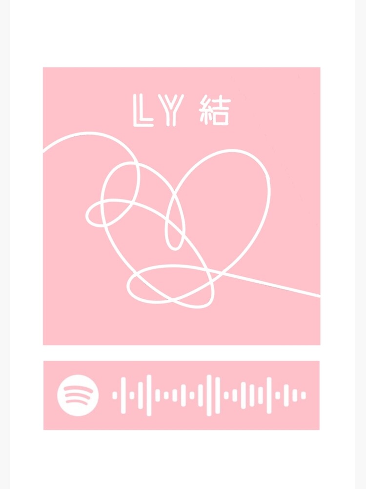 "BTS love yourself: answer Spotify code" Poster for Sale by RLdesign16 ...
