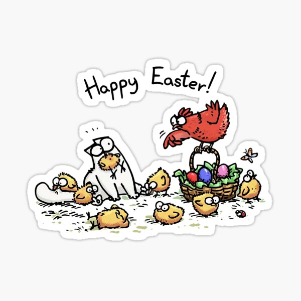 "Simons Cat Happy Easter Cute, For Women Easter Day Simons Cat Funny ...