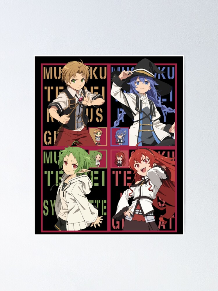 "Characters Mushoku Tensei " Poster for Sale by ZackaryWalter | Redbubble