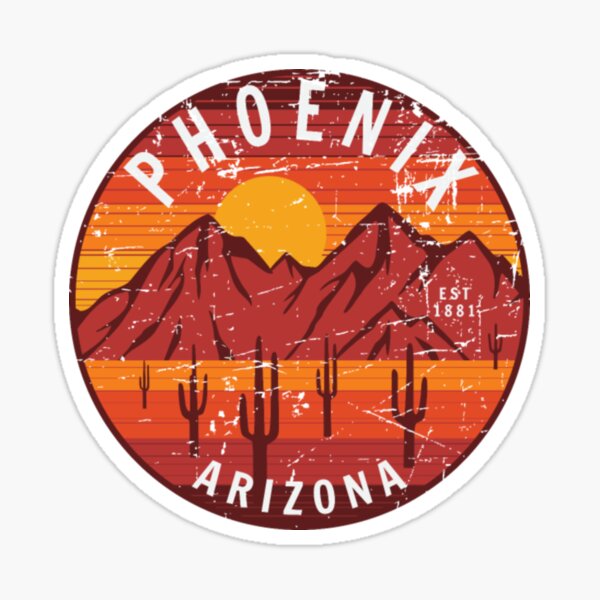 "Phoenix Arizona Desert Graphic20" Sticker for Sale by VanPhucc | Redbubble