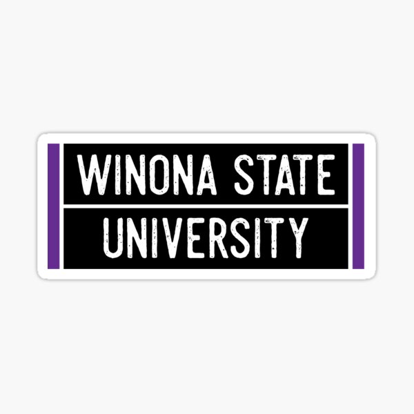 "Winona State University" Sticker for Sale by meganmoretti | Redbubble