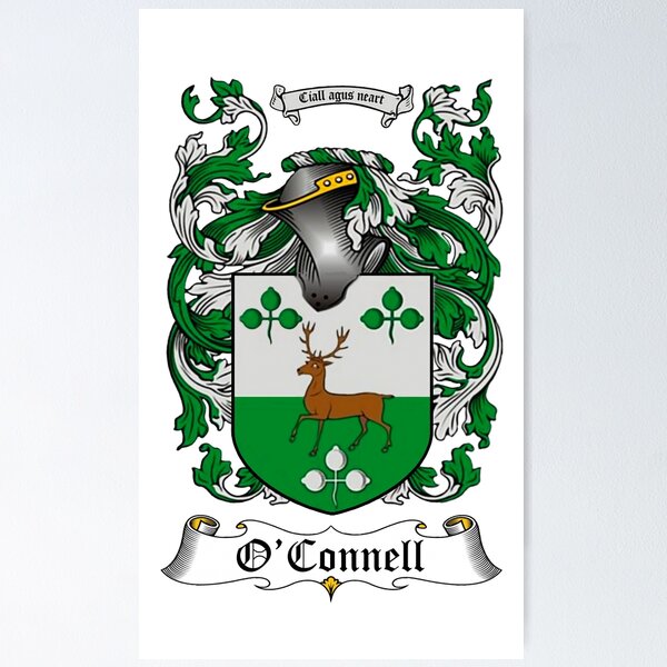 "O'CONNELL FAMILY CREST" Poster for Sale by Cathal Devlin | Redbubble