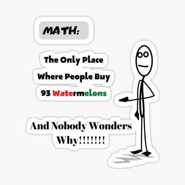  how To Do Math Funny Quote Sticker For Sale By Halimaagshop Redbubble