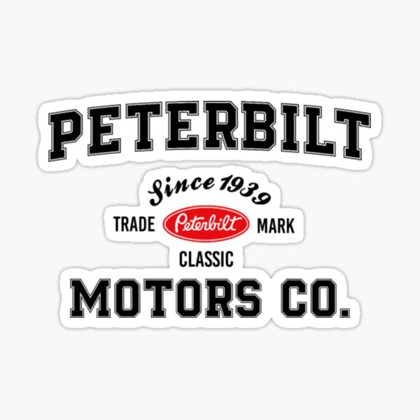 "peterbilt motors54" Sticker for Sale by VanPhucc | Redbubble