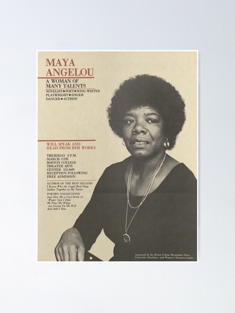 "Maya Angelou poster" Poster for Sale by Glinda-39 | Redbubble