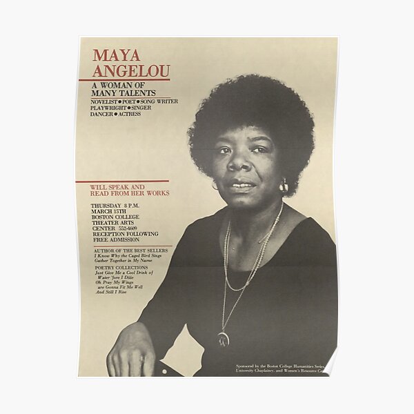 "Maya Angelou poster" Poster for Sale by Glinda-39 | Redbubble