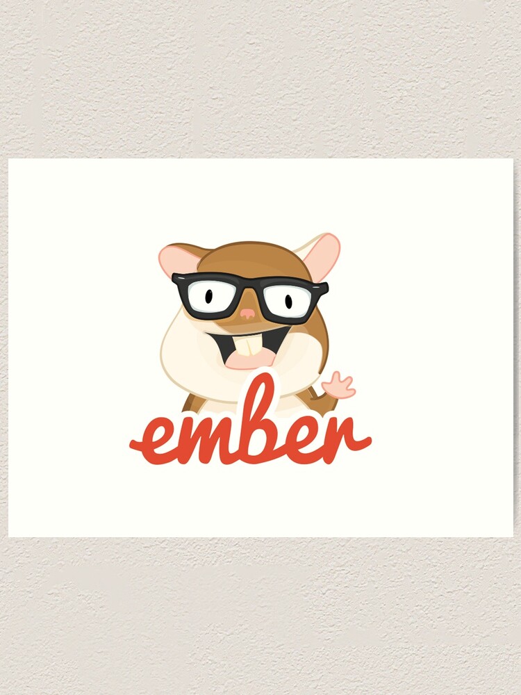 "Ember JS logo" Art Print by hipstuff | Redbubble