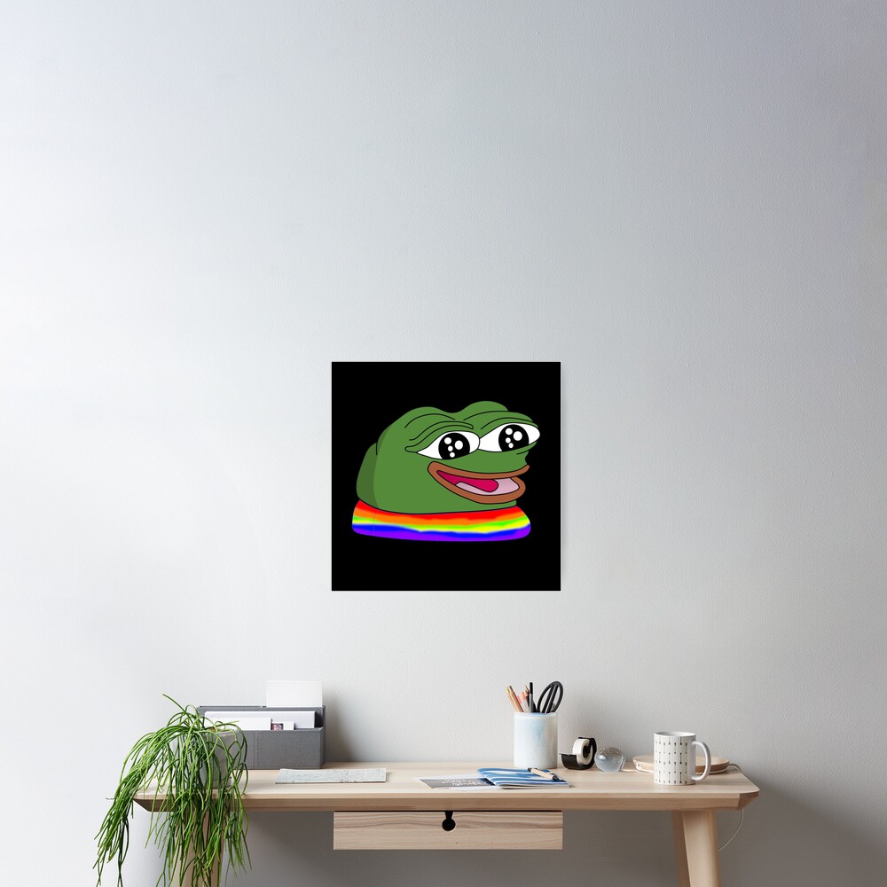 "Peepo Happy LGBT " Poster for Sale by mrlazypl | Redbubble