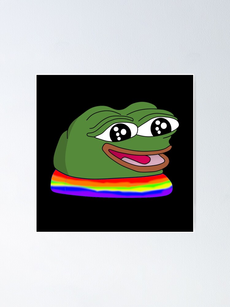 "Peepo Happy LGBT " Poster for Sale by mrlazypl | Redbubble