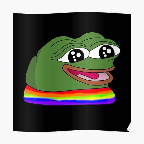 "Peepo Happy LGBT " Poster for Sale by mrlazypl | Redbubble