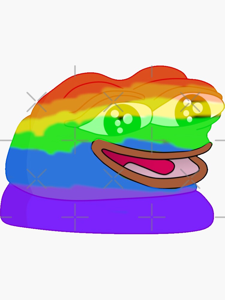 Pegatina «pepo feliz completo LGBT» de mrlazypl | Redbubble