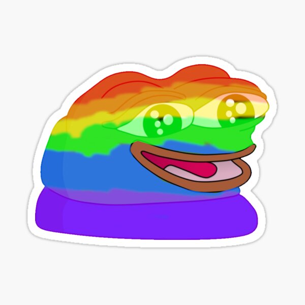 Pegatina «pepo feliz completo LGBT» de mrlazypl | Redbubble