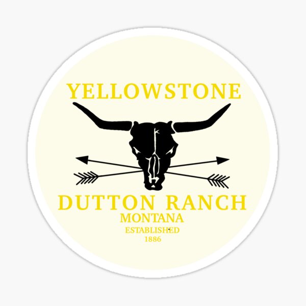 "Yellowstone Dutton Ranc" Sticker for Sale by dikptashi | Redbubble