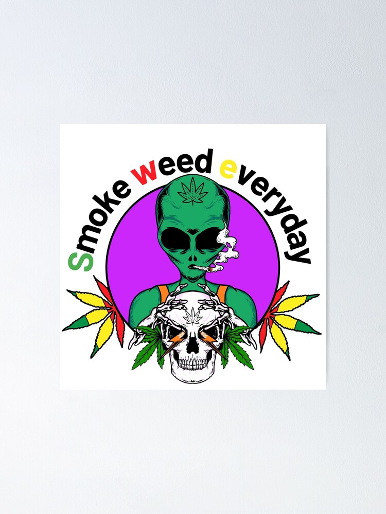 "Alien Weed Grower - royal weed" Poster for Sale by noyomiart | Redbubble