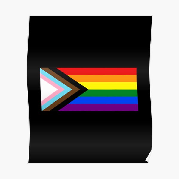 Pride Progress Rainbow Flag Lgbt Trans Und Queer40 Poster For Sale