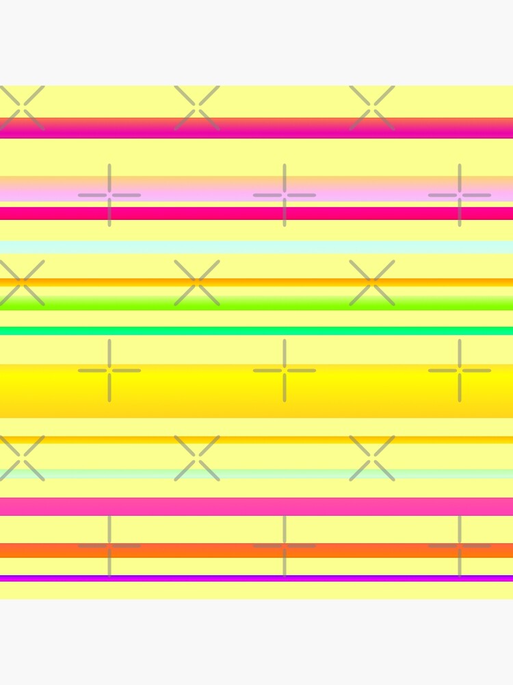 Póster «Patrón de línea amarilla clara | patrón de línea multicolor y ...