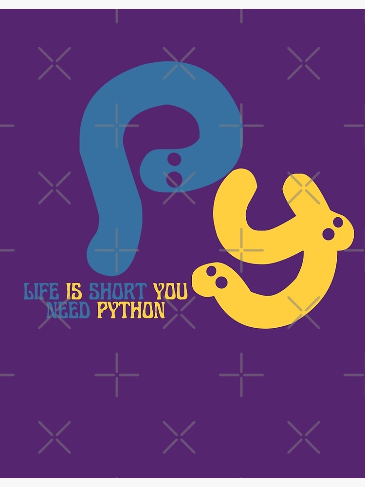 Python Programming Language Design Poster For Sale By Mohamed Gh Redbubble