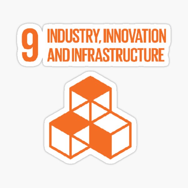 "Sustainable development goal - 9" Sticker for Sale by Markat8 | Redbubble