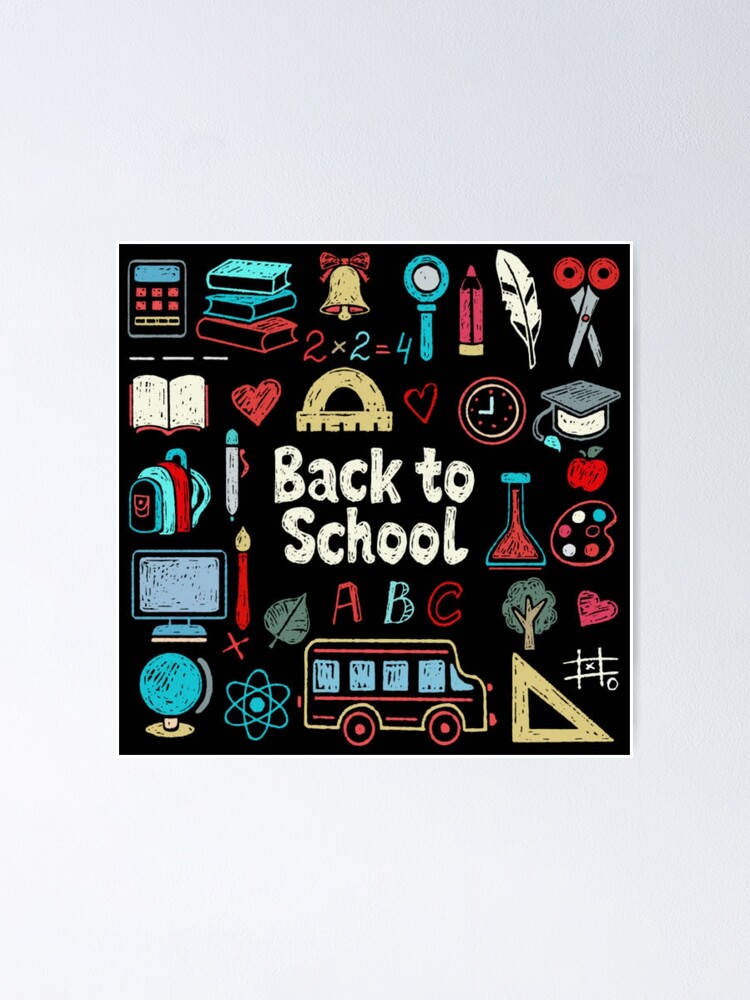 "Back to school days" Poster for Sale by butter-scotchhh | Redbubble