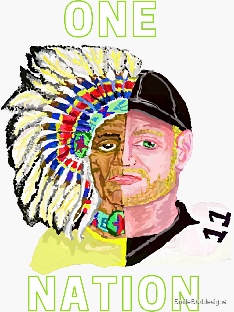 "One nation series (American Indian) two people one tribe" Sticker for ...