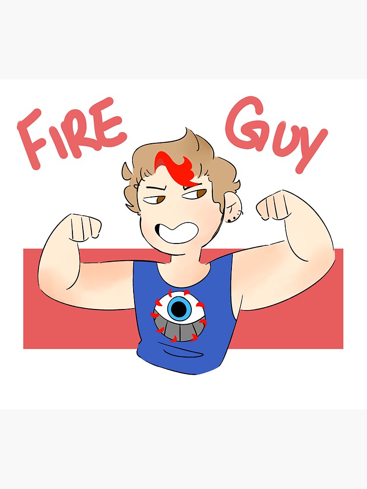 "Fire Guy" Sticker by artttho | Redbubble